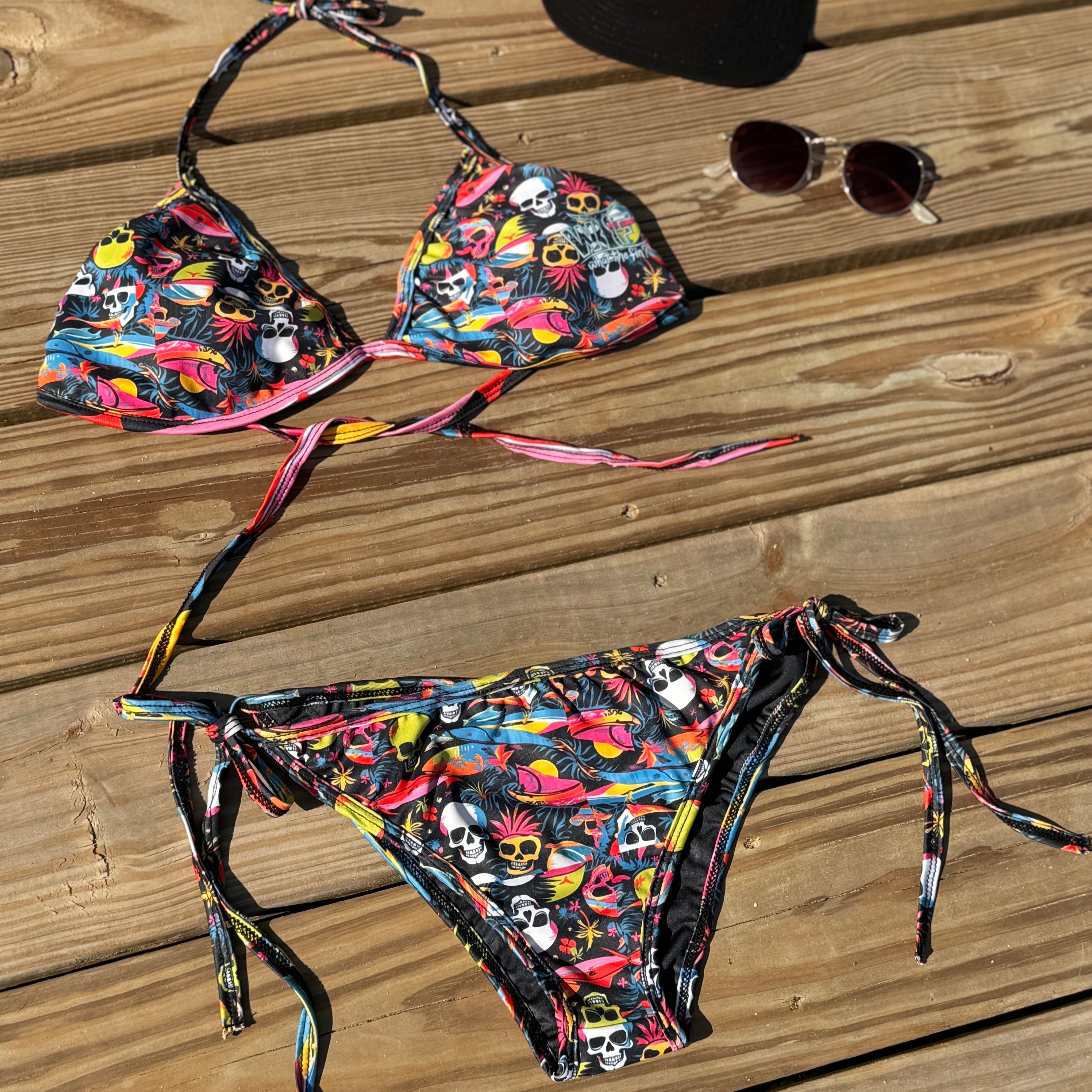Deadicated Ladies Tie Bikini Top